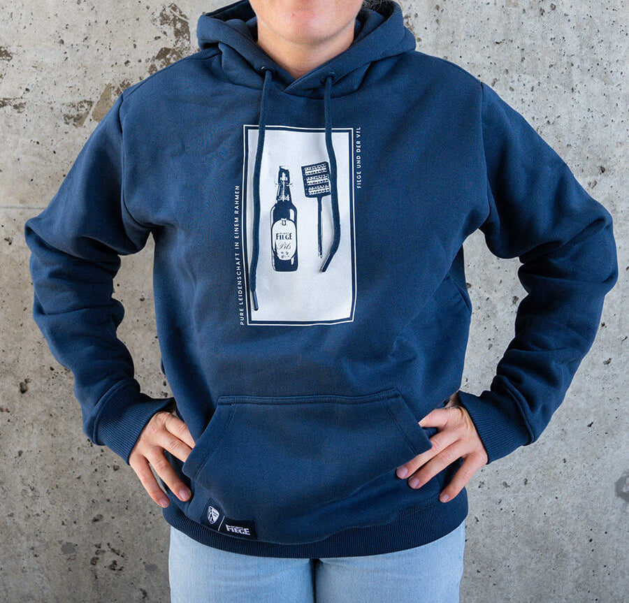 MORITZ FIEGE und der VfL Bochum 1848 Hoody marine Kollektion Saison 24 25